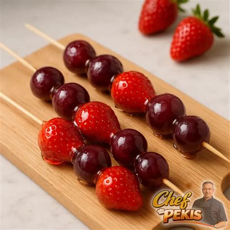 Authentic Tanghulu Skewers Recipe Chinese Candied Fruit Pekis Recipes
