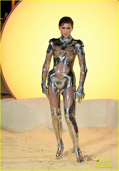 Zendaya Wows In A Futuristic Suit Of Armor At Dune Part Two World