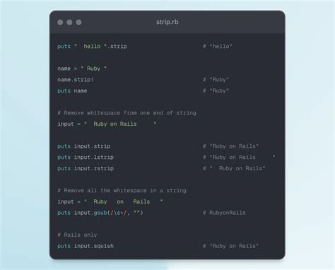 How To Remove Whitespace From A String In Ruby