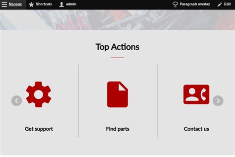 how to quickly edit and customize a drupal paragraph droptica