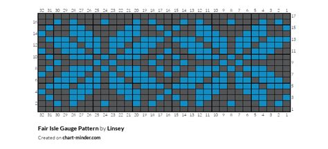 Fair Isle Gauge Pattern By Linsey Chart Minder