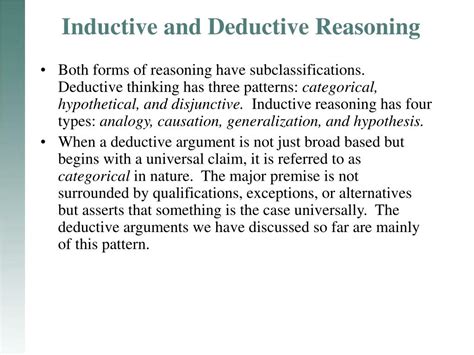 Ppt Patterns Of Deductive Thinking Powerpoint Presentation Free