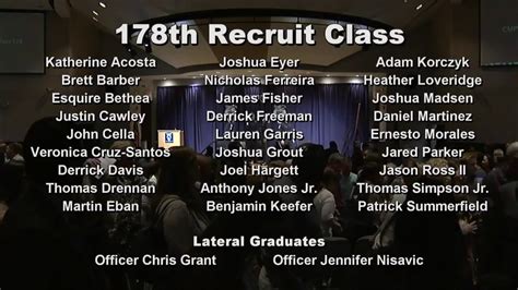 Cmpd 178th Recruit Class Graduation 4 6 2018 Youtube