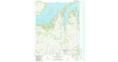 1982 Map Of Pottsboro Tx — High Res 1983 Print 2 Pastmaps