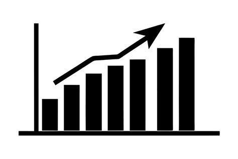 Premium Vector Growth Bar Chart Growing Graph Business Chart With