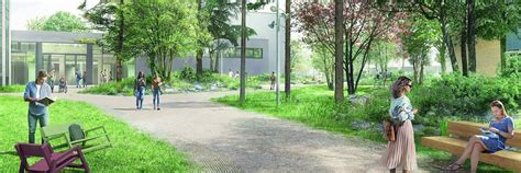 wettbewerb zur neugestaltung der außenanlagen an der h da beendet