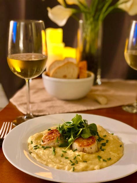 [homemade] Seared Scallops With Potato Celery Root Purée R Food