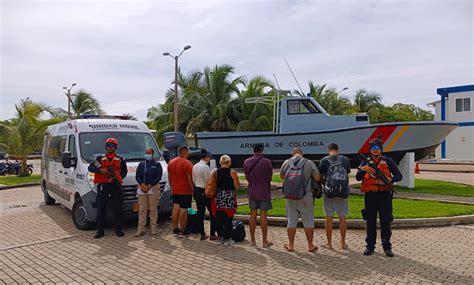 Ocho Migrantes Irregulares Rescatados Por La Armada De Colombia