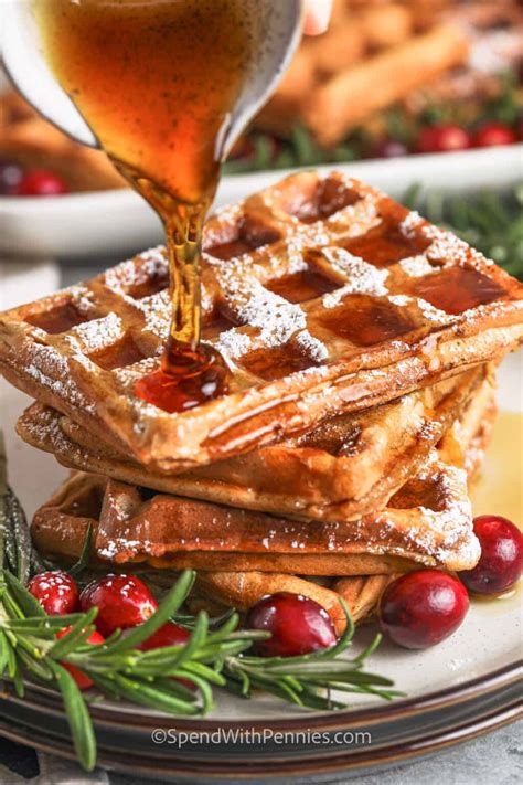 Gingerbread Waffles Spend With Pennies