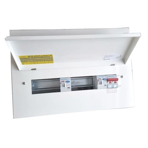 Hager Vmlf910c 10 Way Flush Consumer Unit Dual Rcd 100a Dp