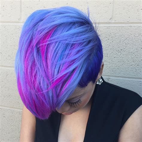 Pastel Blue And Purple Hair