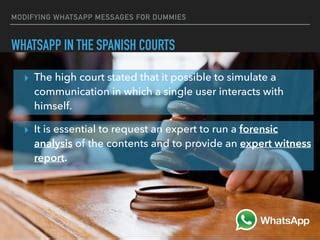 MODIFYING WHATSAPP MESSAGES FOR DUMMIES PDF