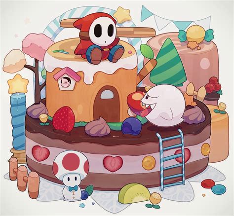 Boo Toad And Shy Guy Mario Drawn By Mofupoyo Danbooru