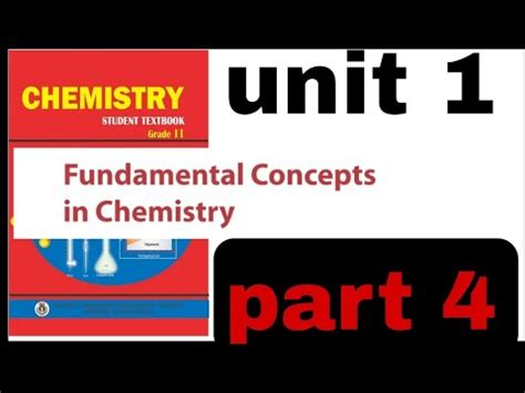 Chemistry Grade 11 Unit 1 Part 4 In Afaan Oromoo YouTube
