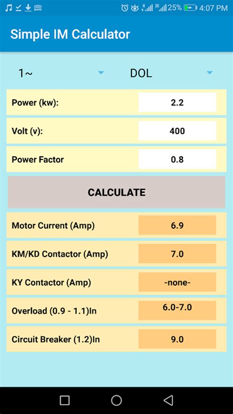 Simple Motor Calculator Apk For Android Download