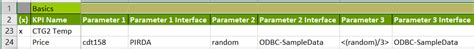 using parameters and combining values from multiple data sources