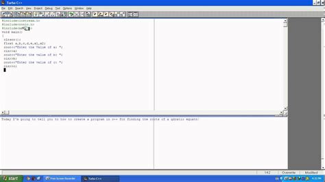 Program To Roots Of Quadratic Equations Youtube