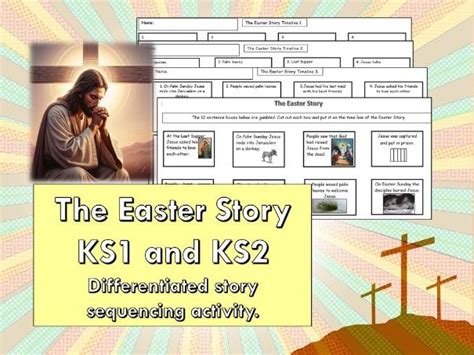 Ks1and2 Easter Story Sequencing Activity Teaching Resources