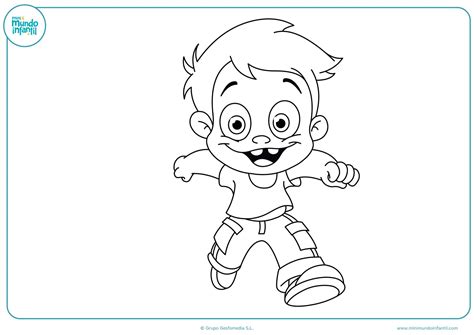 Dibujos De Niños Y Niñas Para Colorear Mundo Primaria