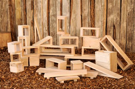 Hollow Play Blocks Copper Beech Play
