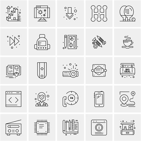 Laptop Computer Hardware Icons Flat And Line Filled Icon Set Vector