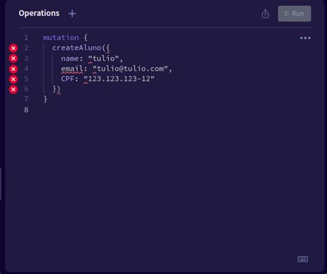 back end Error de sintaxe em Graphql Stack Overflow em Português