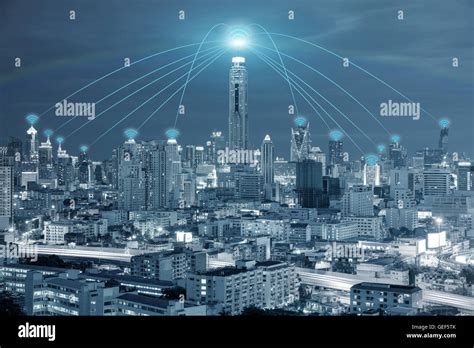 Technology Network And Conection Concept Wifi Network Connection In