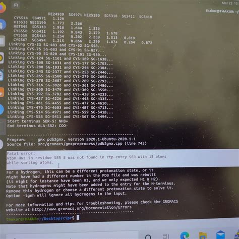 Why There Is Error In Gromacs Researchgate