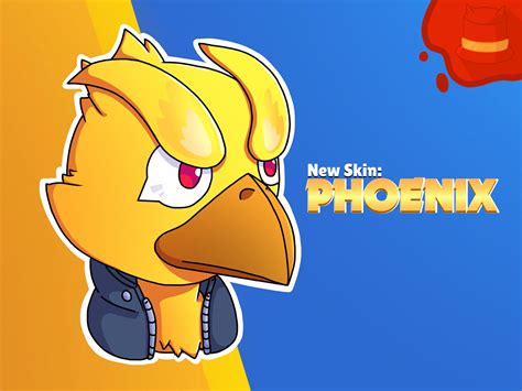 Art New Skin Phoenix Crow Rbrawlstars