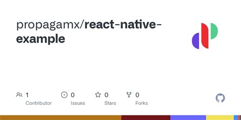 Github Propagamxreact Native Example