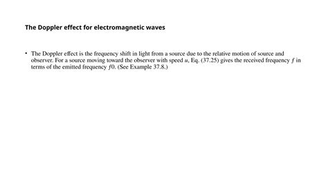 Relativitypart 2relativitylorentz Transformations Doppler Effect