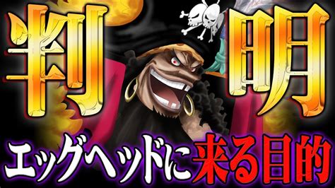 黒ひげとベガパンクは悪魔の実を取引している黒ひげ海賊団の船がエッグヘッドに向かっている目的がわかりました。【 ワンピース 考察 最新