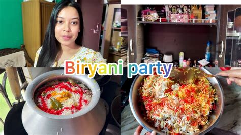 Room Deep Cleaning Ghar Pe Kiya Biryani Party Sabke Sath Vlog 34