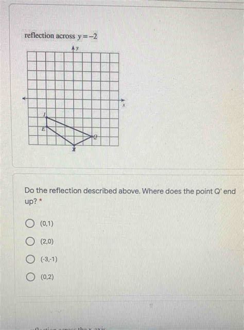 Solved Reflection Across Y 2 Do The Reflection Described A[coordinate Geometry] Gauthmath