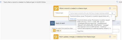 Solved Issue Retrieving Feature Layer Using Template Esri Community