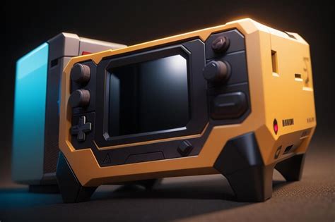 premium ai image game console console device 3d rendering model