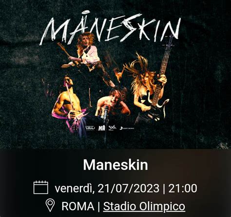 Maneskin Tour Roma Luglio Onda Lucana