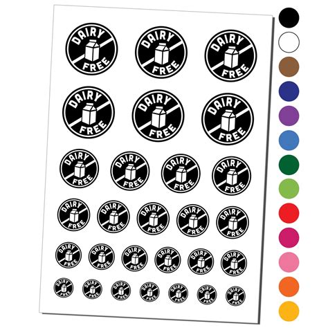 Dairy Free Water Resistant Temporary Tattoo Set Fake Body Art