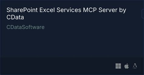 Sharepoint Excel Services Mcp Server By Cdata Glama