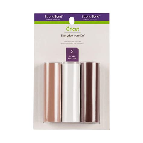 Cricut Iron On Everyday Mini Sampler Neutrals Bonblom Online
