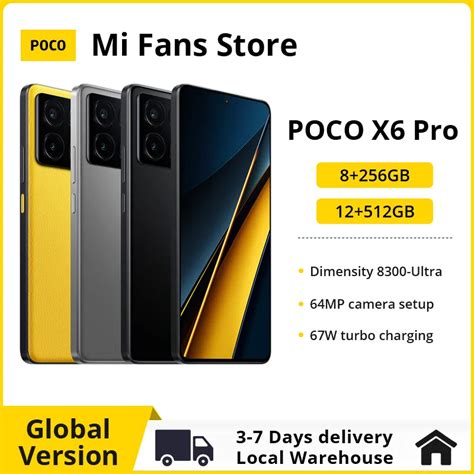 Smartfon Xiaomi Poco X6 Pro 12512gb Z Eu Za 34991 1414 Zł