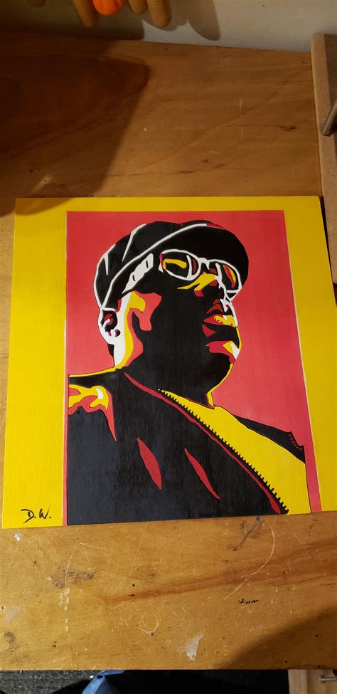 My First Commission Project Biggie Smalls R Scrollsaw
