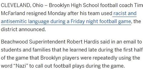 Football Team Uses Nazi To Call Plays We Need To Do More To Fight