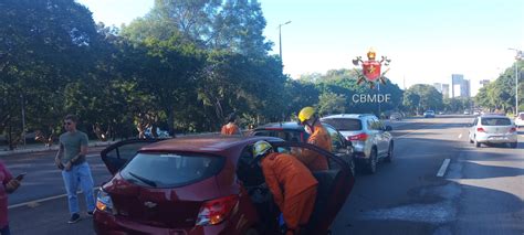 Acidente No Eixão Norte Deixa Uma Pessoa Ferida E Impacta O Trânsito