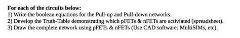 For Each Of The Circuits Below 1 Write The Boolean Equations