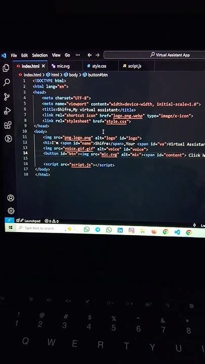 Ai Virtual Assistant Using Htmlcssjscoding Ai Viralshorts