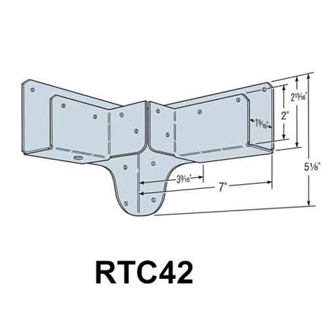 Simpson Strong Tie Rtc42 Rigid Tie® Corner Connector