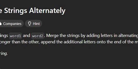 Leetcode75 Merge Strings Alternately 1 Dev Community