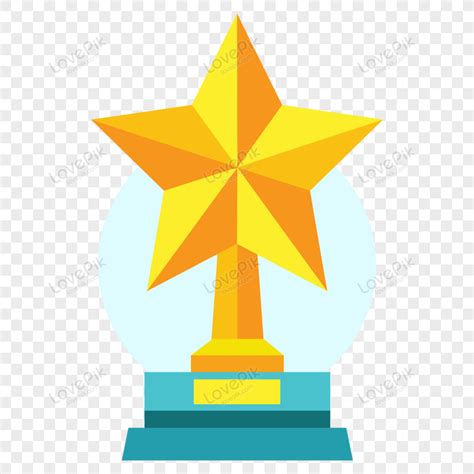 스타 트로피 컵과 메달 Png 일러스트 무료 다운로드 Lovepik