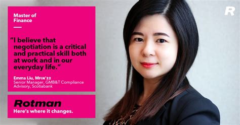 University Of Toronto Rotman School Of Management On Linkedin Emma Liu Mfin 22 Shares Her